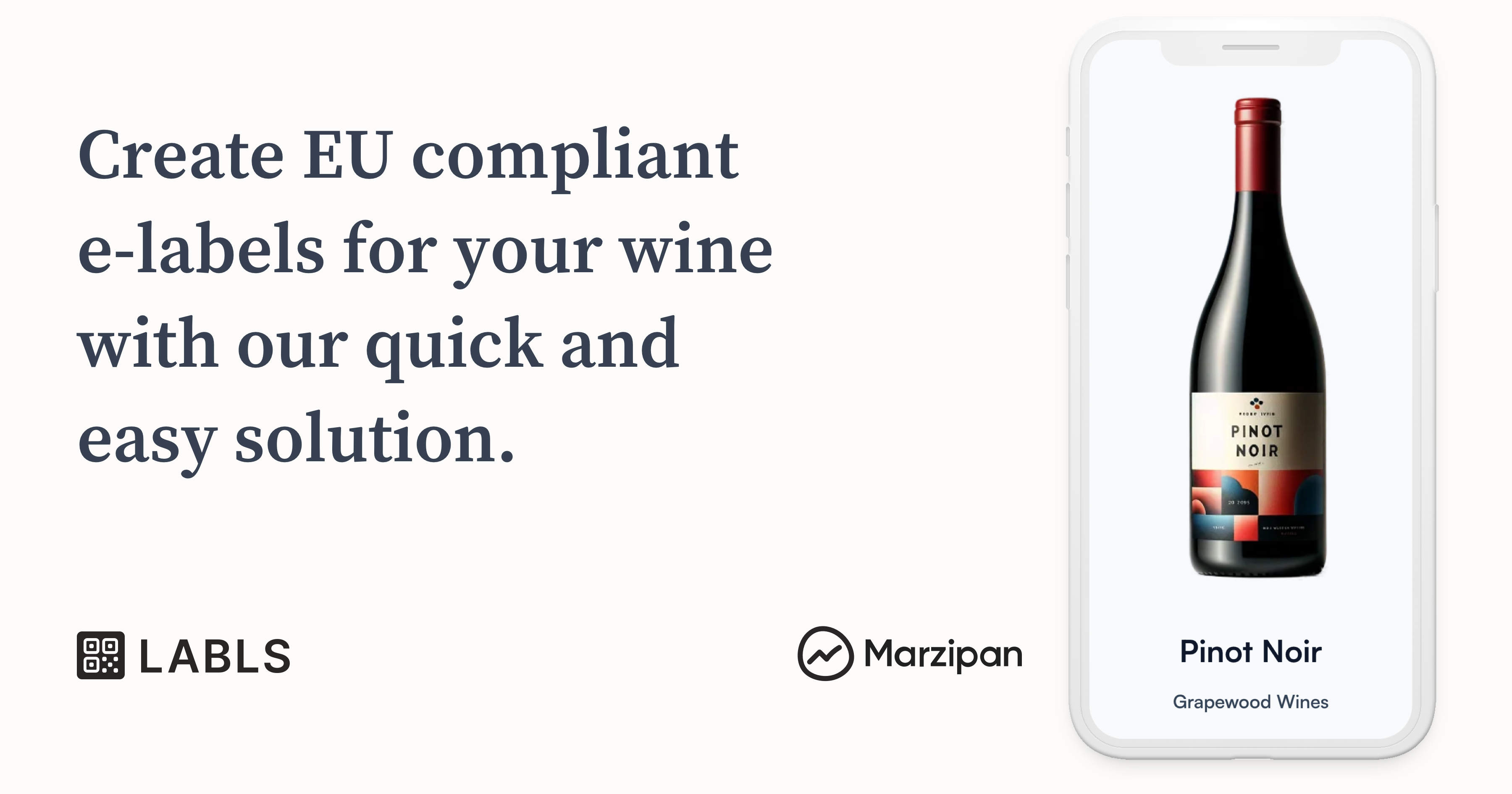 Labls: EU Compliant Wine E-labels from Marzipan